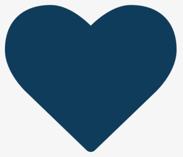 Navy Heart - Navy Blue Love Heart , Free Transparent Clipart - ClipartKey