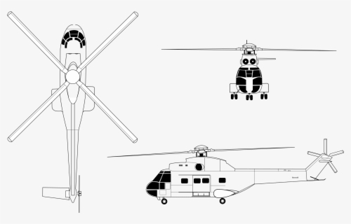 Helicopter Puma Sa 330 , Free Transparent Clipart - ClipartKey