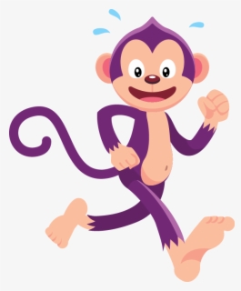 Monkey Running Clip Art , Free Transparent Clipart - ClipartKey