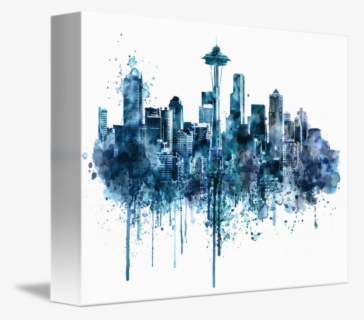 Transparent Seattle Skyline Png - Seattle Skyline Art Png , Free ...