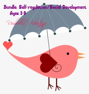 Birds With Umbrellas Clipart - Umbrella Bird Clipart , Free Transparent ...