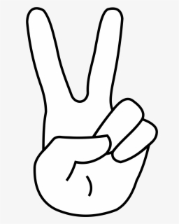 Hand Outline 2 Hands Template Clipart - Hand Clipart Black Background ...