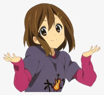 Download Shrug Yui Hirasawa Mio Akiyama K-on Anime - Yui Shrug - ClipartKey