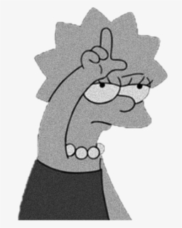 Aesthetic Clipart Simpsons - Lisa Simpson Loser Sticker , Free ...