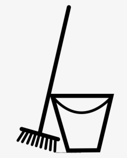 Mop Coloring Page - Line Art , Free Transparent Clipart - ClipartKey
