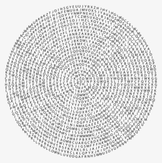 Random Concentric Text - Transparent Background Random Png , Free ...