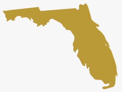 Clip Art Outline Of Florida - Transparent Florida State Outline , Free ...