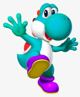 Transparent Yoshi Light Green - Blue Yoshi , Free Transparent Clipart ...