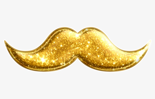 Mustache Clipart Gold - Gold Mustache Png , Free Transparent Clipart ...