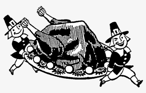 Free Thanksgiving Black And White Clip Art with No Background - ClipartKey