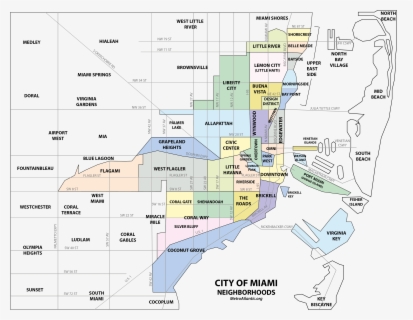 Miami Neighborhood - Picture - Miami Map With Neighborhoods , Free ...