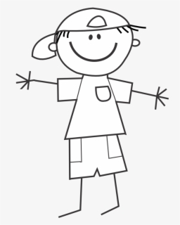 Free Kids Black And White Clip Art with No Background - ClipartKey