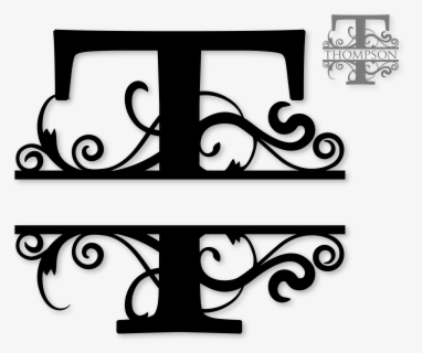 Split T Monogram Svg , Free Transparent Clipart - ClipartKey
