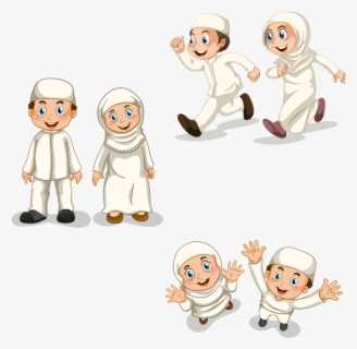Muslim Boy And Girl , Free Transparent Clipart - ClipartKey