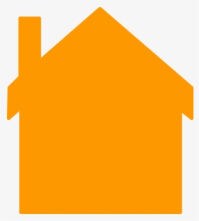 Simple Orange House Clip Art At Clker - Home Clipart Png , Free ...