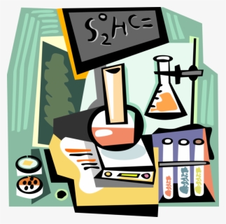 Vector Illustration Of Chemistry Laboratory Glassware - Gif Tubos De ...