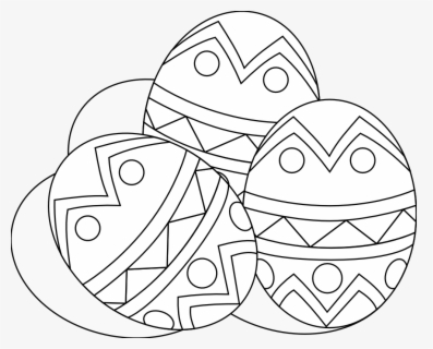Free Easter Eggs Black And White Clip Art with No Background - ClipartKey