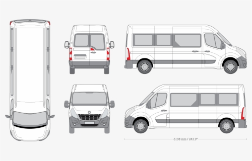 Renault Trafic 2012 Vector , Free Transparent Clipart - ClipartKey