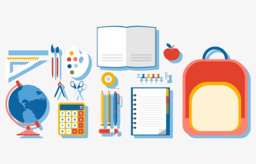 Transparent School Tools Clipart - Learning Tools Png , Free ...