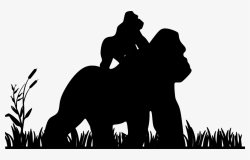 Gorilla Clipart Traceable - Illustration , Free Transparent Clipart ...