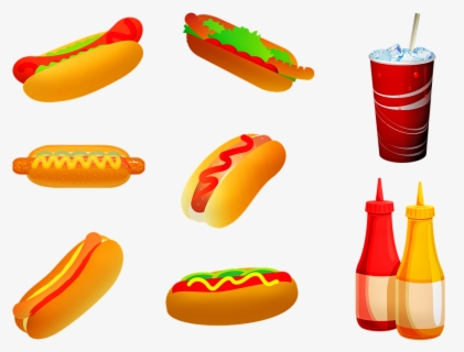 Hot Dogs, Drink, Soda, Mustard, Ketchup, Food, Menu - Hot Dogs And Soda ...