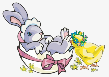 Bunnies Clipart - Clipart Best - Easter Bunny And Chicks Clipart , Free ...