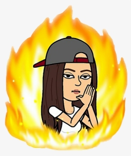 Transparent Fire Dog Clipart - Bitmoji On Fire , Free Transparent ...