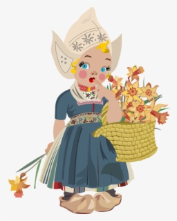 Royalty Free Images Cute Dutch Vector Clip Art Oh So - Black And White ...