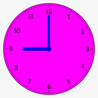 Clock 9 Nine Pm - Clock Clip Art , Free Transparent Clipart - ClipartKey