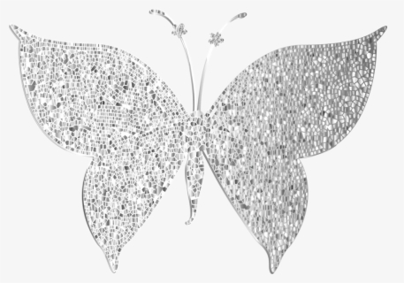 Butterfly,visual Arts,leaf - Silver Butterfly Vector Png , Free ...