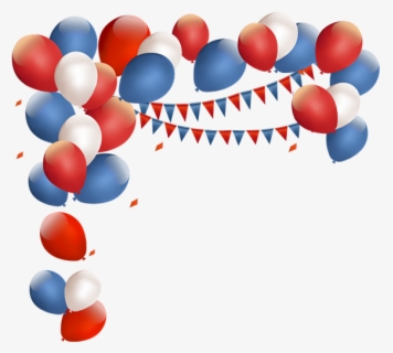 Free Balloons Border Clip Art with No Background - ClipartKey