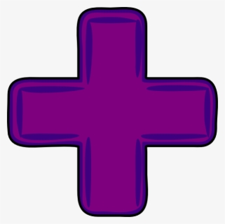 Purple Cross Cliparts - Purple Plus Sign Png , Free Transparent Clipart ...
