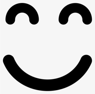 Emoticon Square Smiling Face With Closed Eyes - Eyes And Smile Svg ...