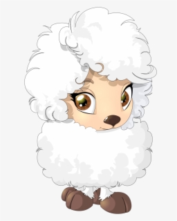 Cute Girl Sheep Cartoon , Free Transparent Clipart - ClipartKey