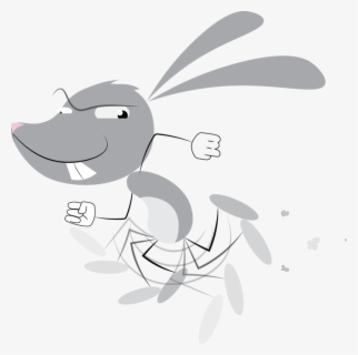 Run Rabbit Clip Art - Melonheadz Animals , Free Transparent Clipart ...