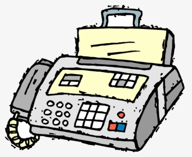 Modern Fax Machine - Drawing Of A Fax Machine , Free Transparent ...