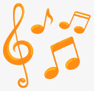 Yellow Music Notes Png Image Freeuse Download - Music Symbols , Free ...