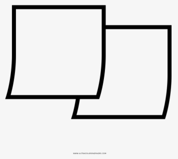 Sticky Notes Coloring Page , Free Transparent Clipart - ClipartKey
