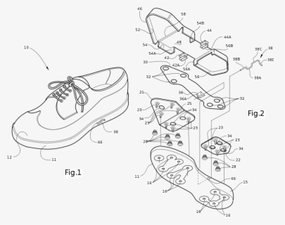 Exploded View Of Shoe , Free Transparent Clipart - ClipartKey