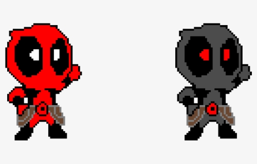 Deadpool Pixel Art Grid Easy , Free Transparent Clipart - ClipartKey