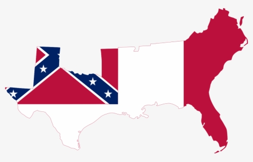Flag Map Of The Greater Confederate States Of America - Confederate ...