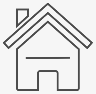 Pink House Outline Svg Clip Arts - One Storey Pink House , Free ...