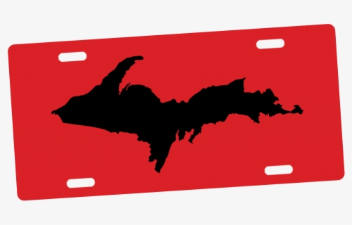 License Plate - "u - P - Silhouette - Upper Peninsula Of Michigan ...