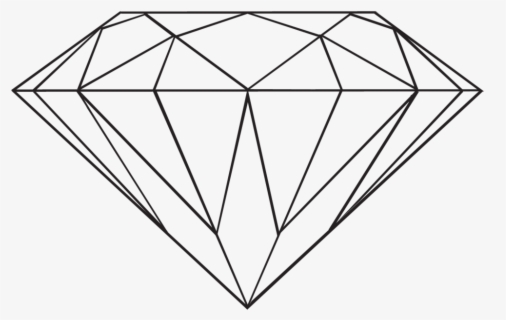 Transparent Diamond By Danakatherinescully On Clipart - Diamond Outline ...