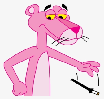 Pink Panther Clipart Smoking - Does The Pink Panther Smoke , Free ...