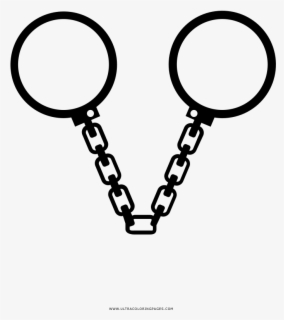 Handcuffs Coloring Page - Colouring Pic Of Handcuff , Free Transparent ...