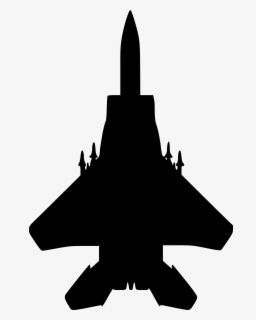 Onlinelabels Fighter Top View - Fighter Jet Silhouette , Free ...