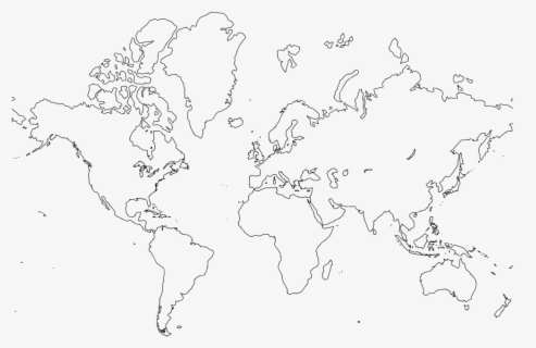 World Map Plain Black And White - Map Of The World Plain , Free ...