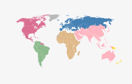 World Map Png - Map Of The World Unlabelled , Free Transparent Clipart ...