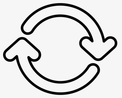 Transparent Arrow Circle Clipart - Two Arrows In Circle , Free ...